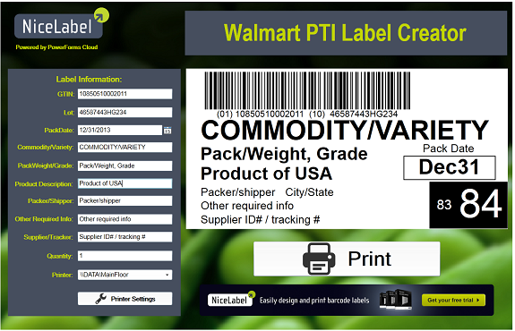 Resources for Produce Traceability Initiative PTI – Labeling News